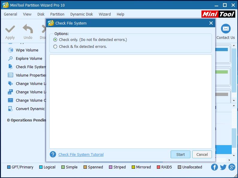 How To Check Volume File System Minitool Partition Wizard Tutorial 