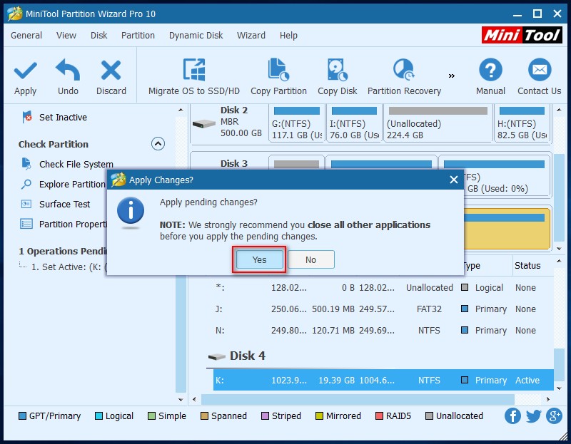 How To Set Activeinactive Minitool Partition Wizard Tutorial