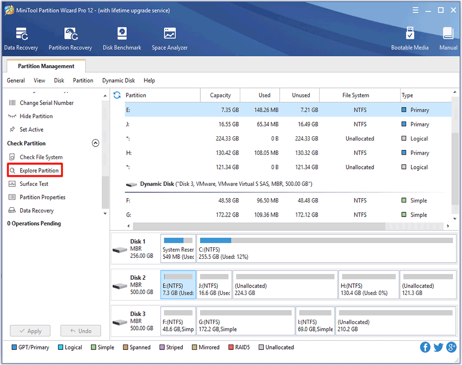 How To Explore Partition Minitool Partition Wizard Tutorial Minitool Partition Wizard