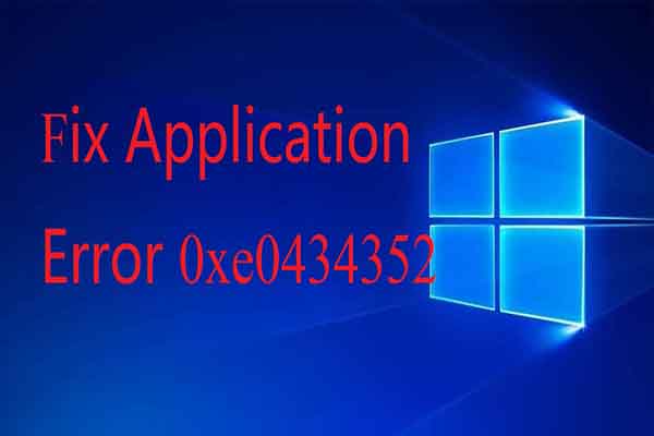 Fix The Exception Unknown Software Exception 0xe0434352 Minitool Partition Wizard