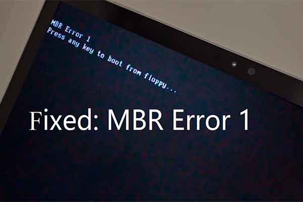 What Causes MBR Error 1 on Windows 10 and How to Fix It - MiniTool ...