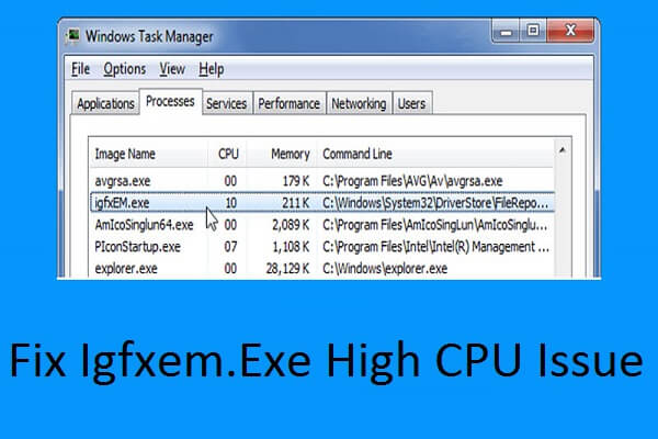 Top 5 Methods to Fix Igfxem.exe High CPU Issue - MiniTool Partition Wizard