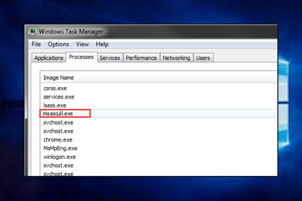 What Is Msascuil and How to Get Rid of Msascuil.exe Virus - MiniTool Partition Wizard
