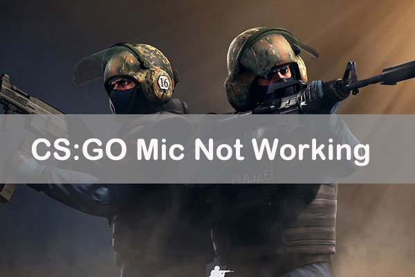 Top 4 Solutions to CS:GO Mic Not Working [New Update] - MiniTool ...