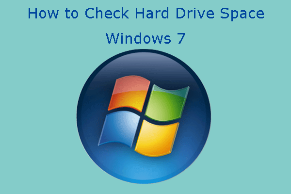Check Hard Drive Space and Free up Space Windows 7 - MiniTool Partition ...