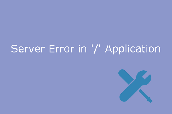 Learn Server Error In ‘ Application And Fix It Quickly