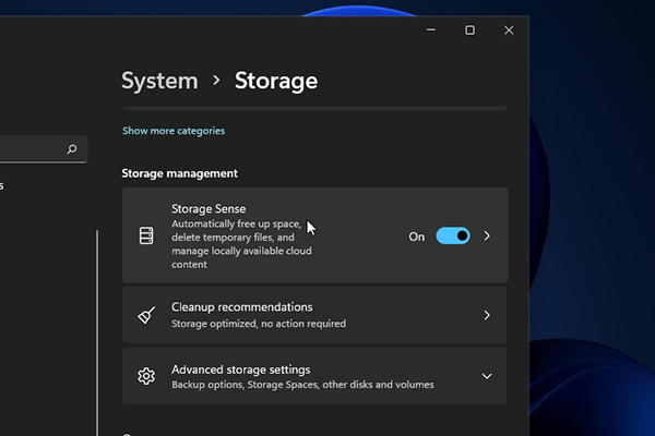 How to Turn on/off Storage Sense Windows 11 – Space Free up Tip ...