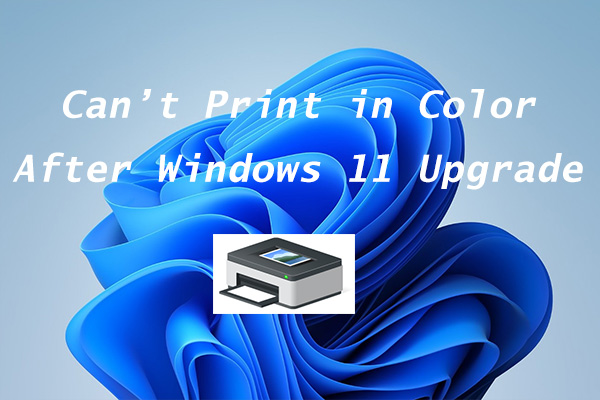 How to Fix: Windows 11 Not Printing in Color After Upgrading - MiniTool Partition Wizard