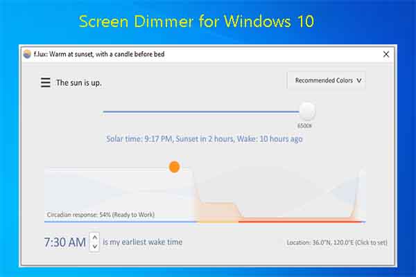 Top 5 Screen Dimmer Apps for Windows Devices to Dim Screen - MiniTool ...