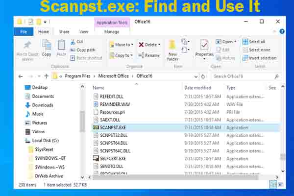 Outlook (Scanpst.exe) Inbox Repair Tool: How to Find and Use It ...