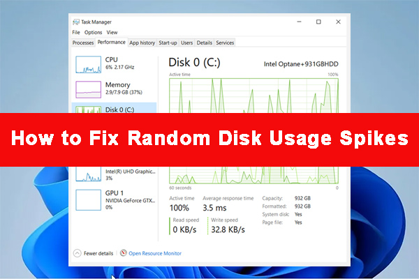 How To Fix Random Disk Usage Spikes On Windows 1110 10 Ways Minitool Partition Wizard