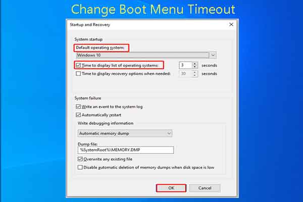 There Are 4 Available Ways to Change Boot Menu Timeout