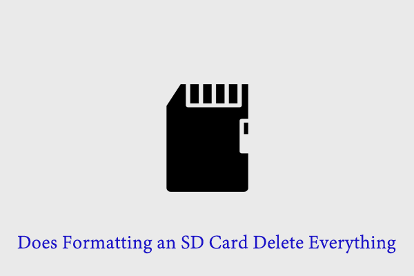 Does Formatting an SD Card Delete Everything? [Full Guide]