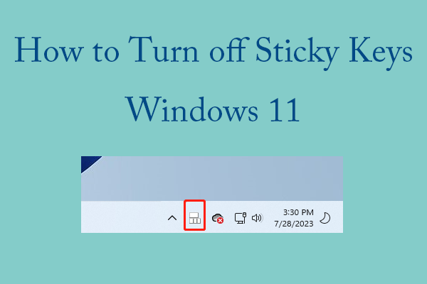 6 Ways to Turn off Sticky Keys on Windows 11