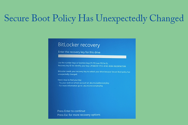 Secure Boot Policy Has Unexpectedly Changed [2 Solutions]