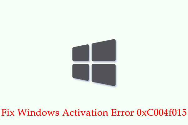 How to Fix Windows Activation Error 0xC004f015
