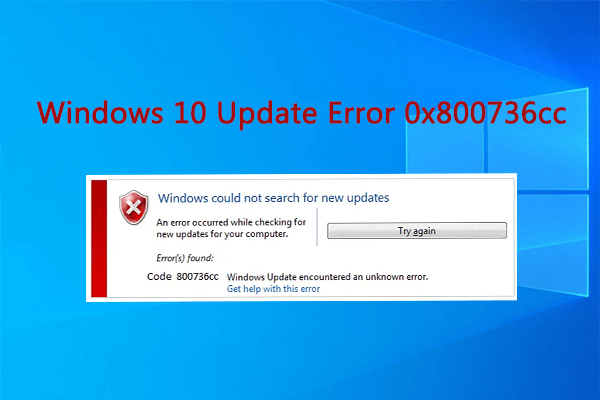 Top 5 Solutions to Windows 10 Update Error 0x800736cc