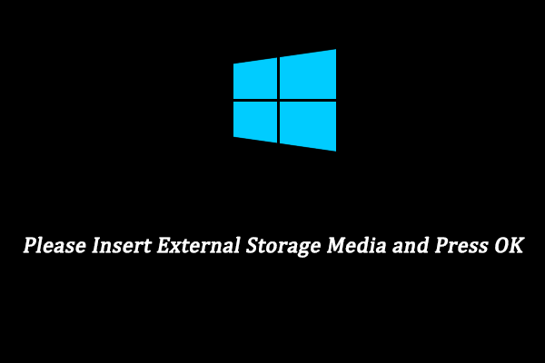 [Fixed] Please Insert the External Storage Media and Press OK?