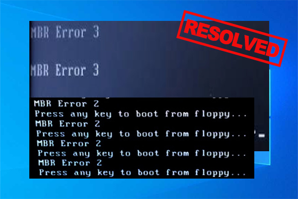 MBR Error 2 & MBR Error 3 on Windows 11/10/8/7? [Fixed]