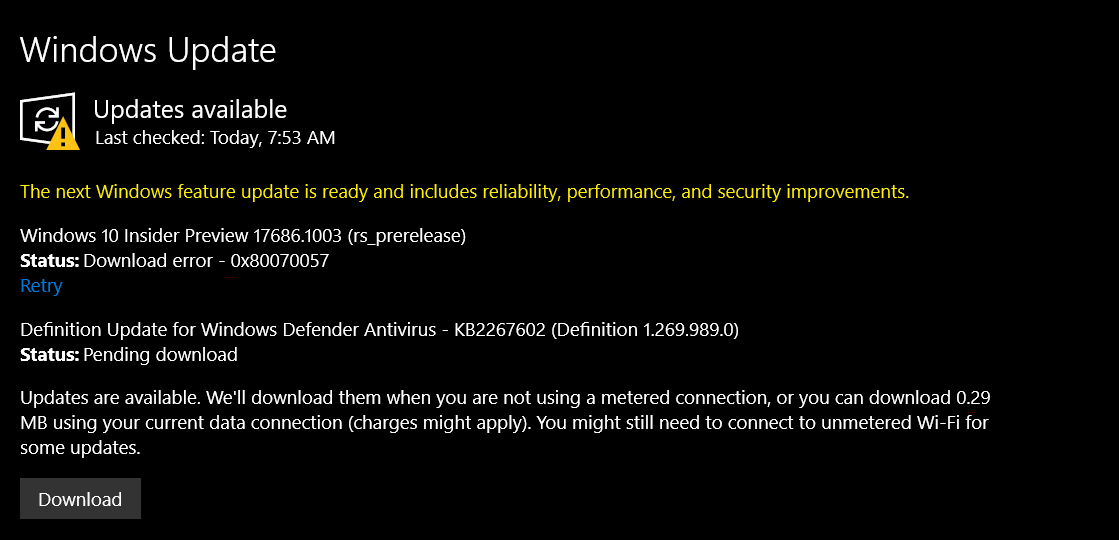11 Solutions to the Windows Update Error 0x80070057
