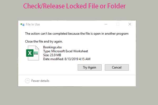 Steps to Find Which Process Is Locking File/Folder