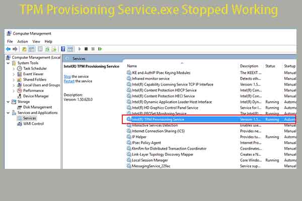 TPMProvisioningservice.exe Stopped Working: How to Fix