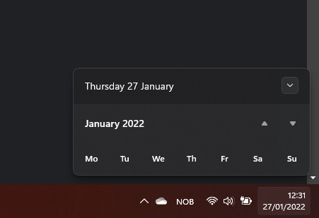 Windows 11 Taskbar Calendar Not Showing Days – 5 Solutions