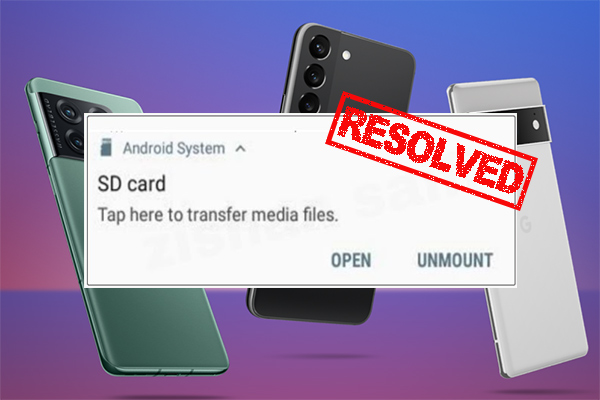 SD Card Tap Here to Transfer Media Files Error? [Fixed]