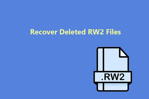 What RW2 File Format Is & How to Do RW2 File Recovery