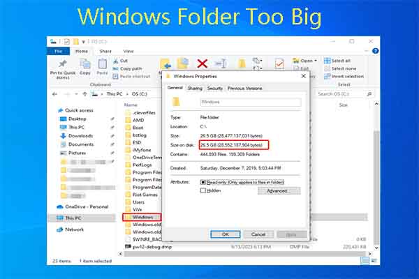 Windows Folder Too Big | How to Reduce Folder Size