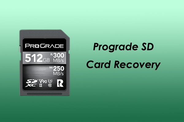 How to Recover Deleted/Lost Data from the ProGrade SD Card?