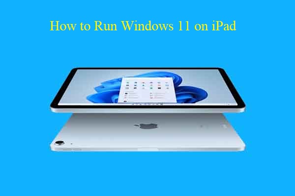Run Windows 11 on iPad via Microsoft Remote Desktop/Windows 365