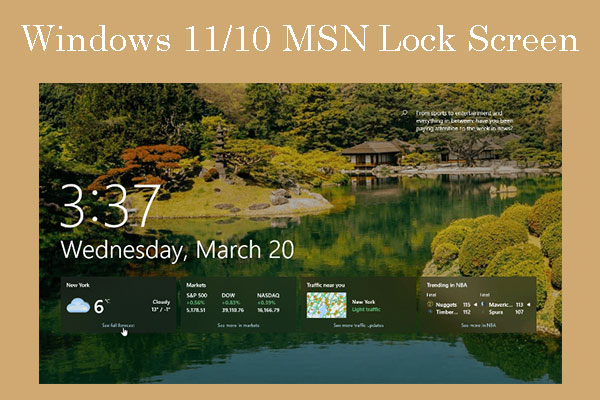 How to Customize or Remove Windows 11/10 MSN Lock Screen