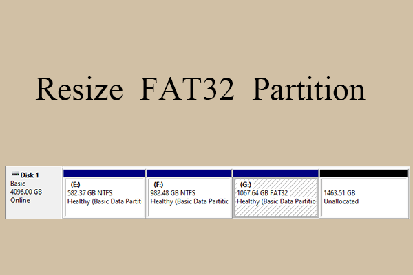 Want To Resize FAT32 Partition? See How to Do That