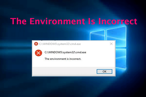 How to Solve The Environment Is Incorrect in Different Situations