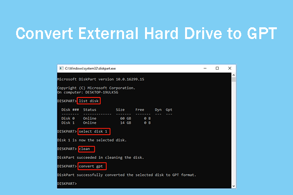 2 Ways to Convert External Hard Drives to GPT Easily 2 Ways to Convert External Hard Drives to GPT Easily