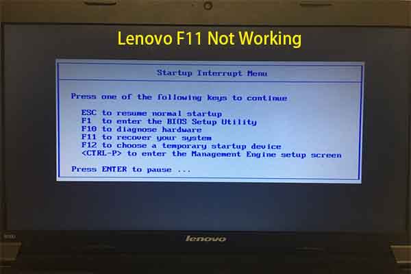 Fix Tutorial to Lenovo F11 Not Working Windows 11/10