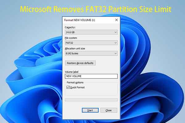 FAT32 Partition Size Limit Is Removed: What You Should Know
