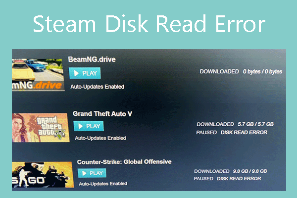 Fix the Steam Disk Read Error When Verifying or Updating Games