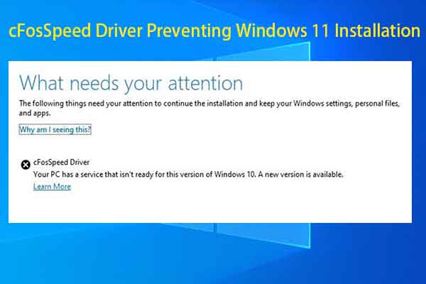 Can’t Update to Windows 11 (cFosSpeed Driver)? Here’s Guide