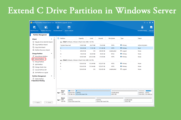How to Extend C Drive Partition in Windows Server 2016/2019/2022