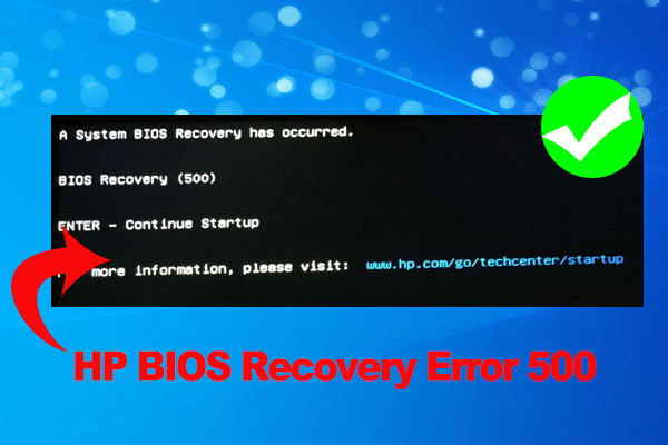 4 Simple Ways to Fix HP BIOS Recovery Error 500