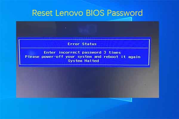 Master Lenovo BIOS Password Reset Ways in a Few Minutes