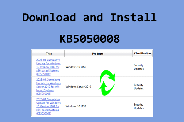Quick KB5050008 Installation Guide & Fix Related Issues