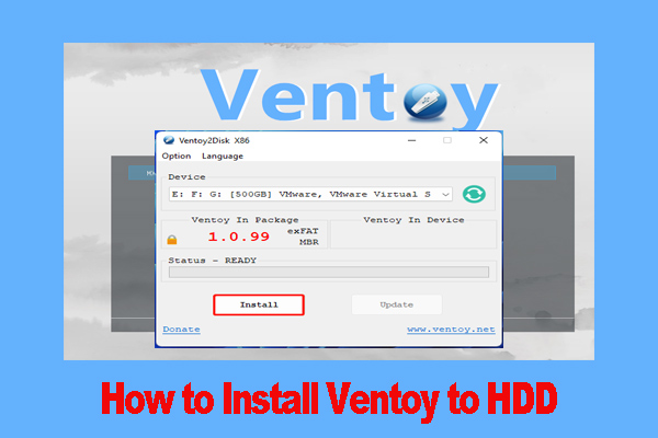 [Advanced Tips] Can I Install Ventoy to HDD/SSD & How to Do
