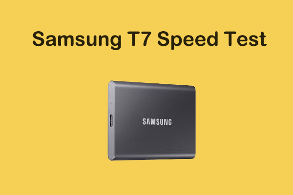 Exact Steps on How to Perform Samsung T7 Speed Test