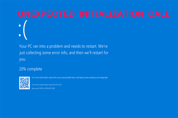 Instant Fixes for the UNEXPECTED_INITIALIZATION_CALL BSOD
