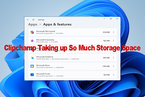 3 Quick Ways for Clipchamp Taking up So Much Storage Space