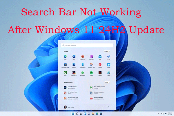 Search Bar Not Working After Windows 11 24H2 Update | 5 Ways