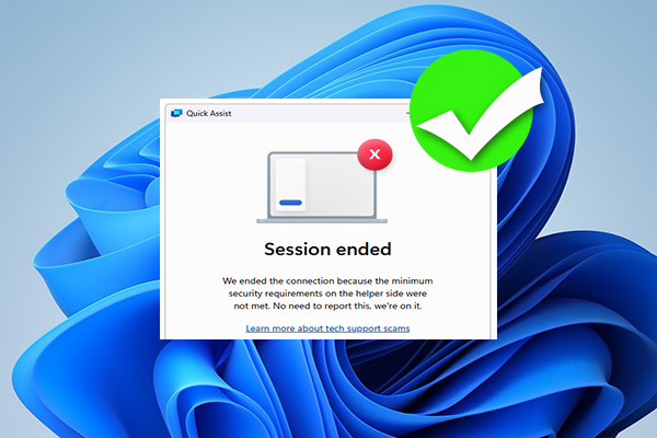 Advanced Fixes: Quick Assist Session Ended Error on Windows 11